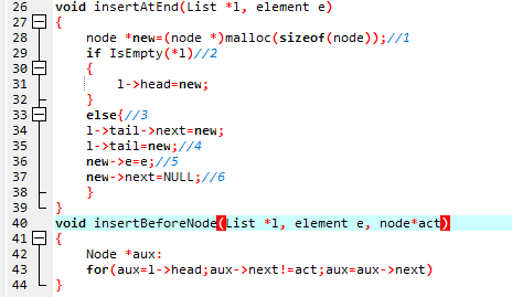 Solved Complete the following code of a list in C and create | Chegg.com
