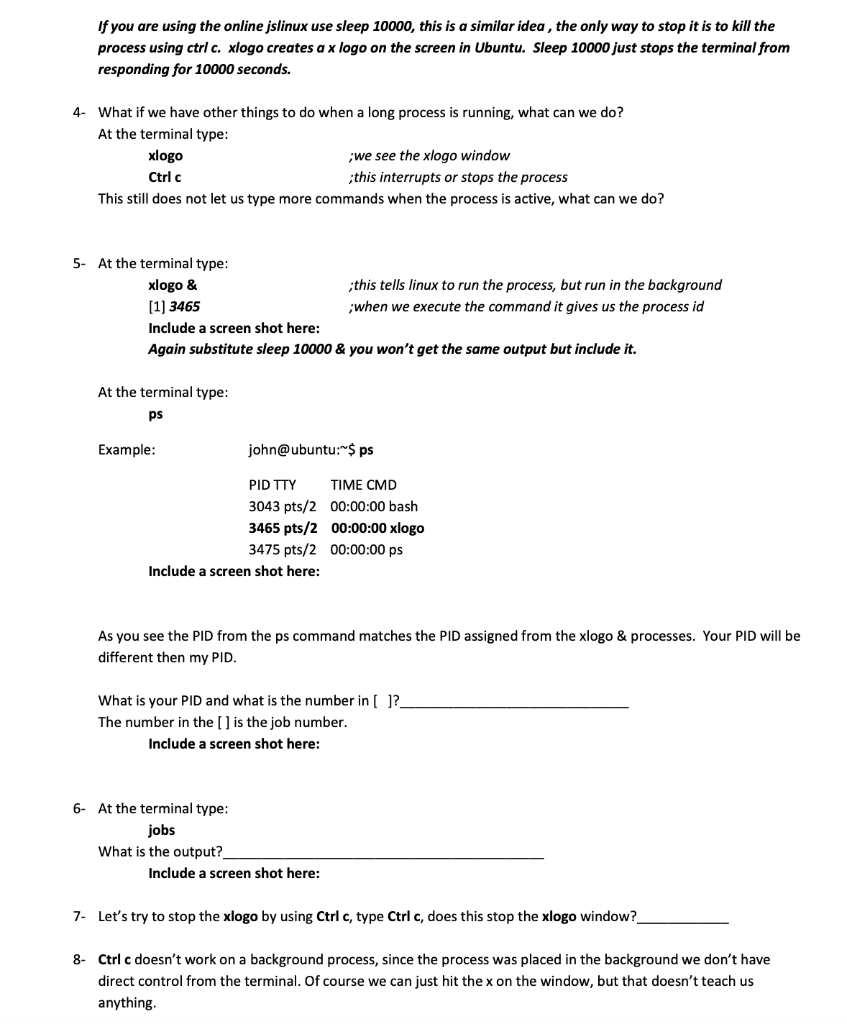 Solved Processes carry out tasks within the operating | Chegg.com