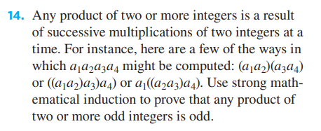 Solved 14. Any product of two or more integers is a result | Chegg.com