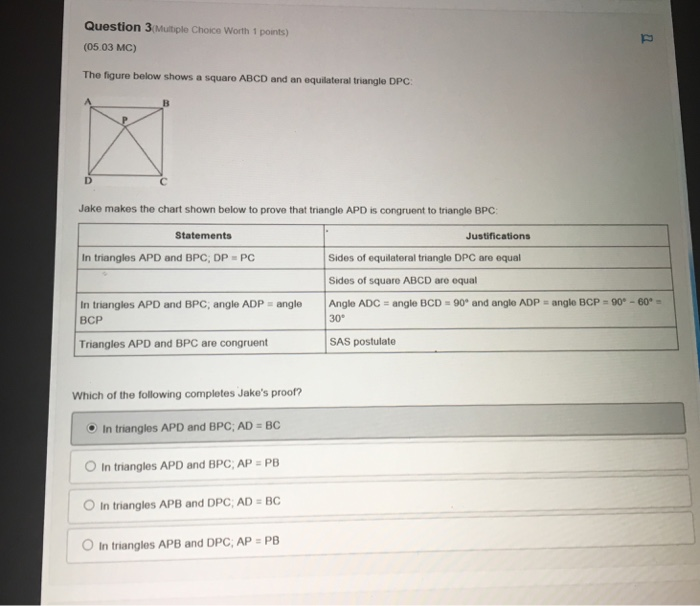 Solved Question 3(Multiple Choice Worth 1 points (05.03 MC) | Chegg.com