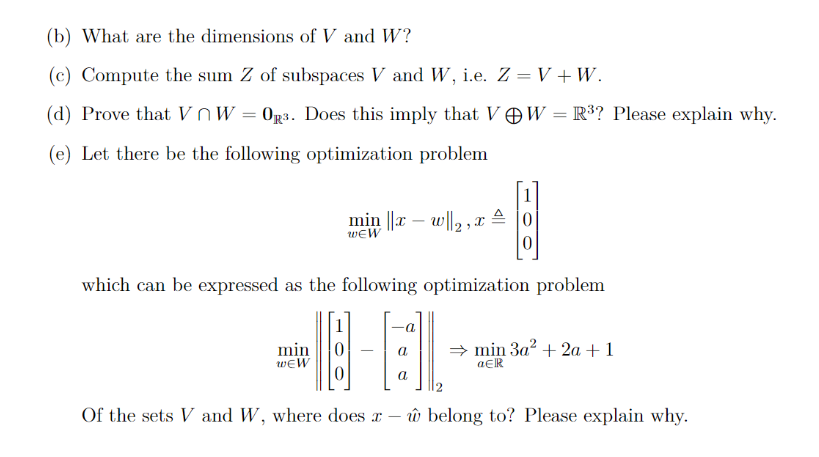 Solved Problem 2. (40 points) Let there be the vector space | Chegg.com