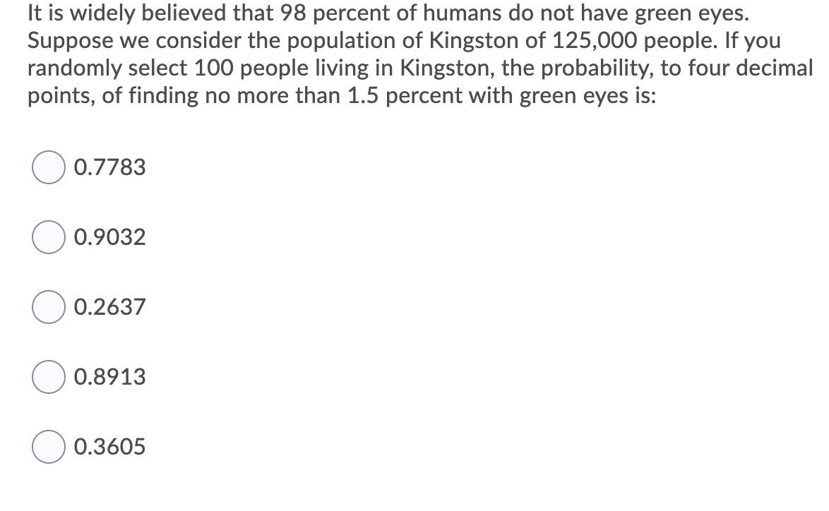 Solved It is widely believed that 98 percent of humans do | Chegg.com