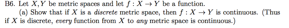 Solved BG Let X, Y be metric spaces and let f : X → Y be a | Chegg.com