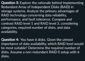 Solved Question 4: You have 6 ﻿disks. Given the utmost | Chegg.com