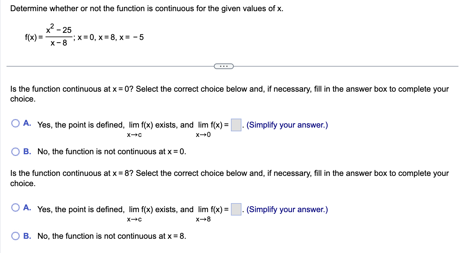Solved Determine whether or not the function is continuous | Chegg.com