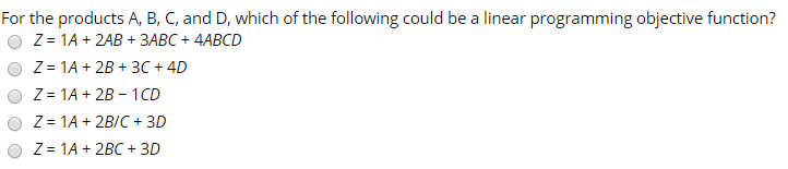 Solved For the products A, B, C, and D, which of the | Chegg.com Solved For the products A, B, C, and D, which of the | Chegg.com