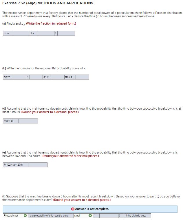 Exercise 7.52 (Algo) ﻿METHODS AND APPLICATIONSThe | Chegg.com