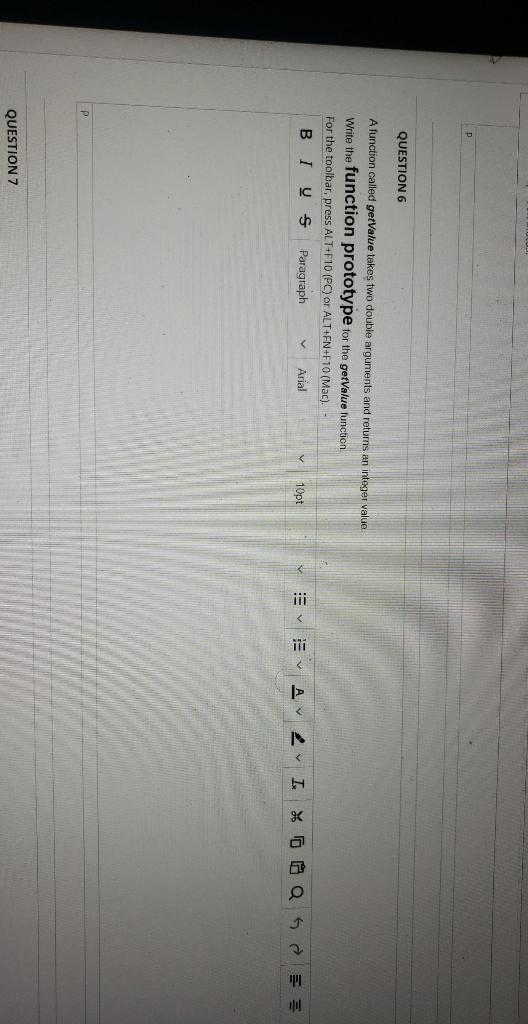 Solved Question 6 A Function Called Getvalue Lakes Two 