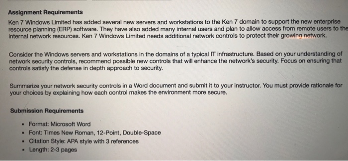 Solved Assignment: Procedure Guide on Restoring a System | Chegg.com