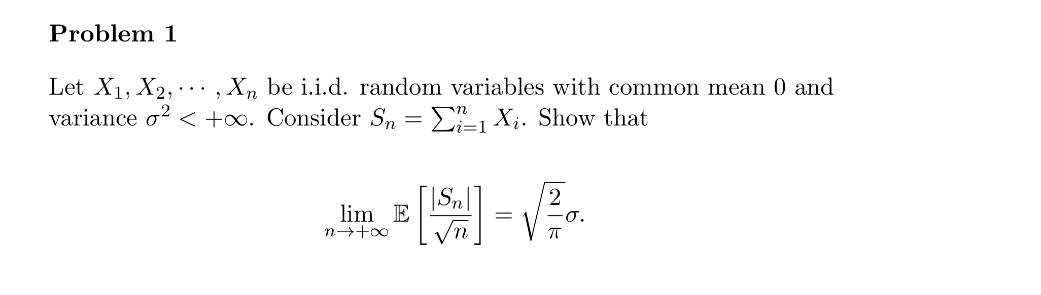 Solved Let X1,X2,⋯,Xn be i.i.d. random variables with common | Chegg.com
