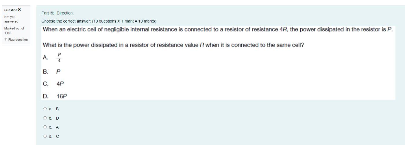 Solved Question 7 Not yet answered Marked out of 5.00 Flag | Chegg.com