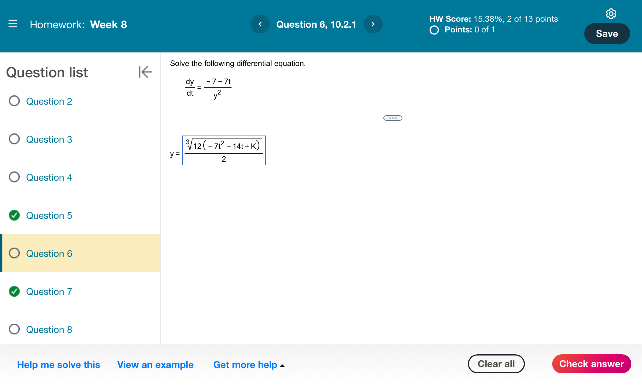 Solved Question list Question 2 Question 3 Question 4 | Chegg.com