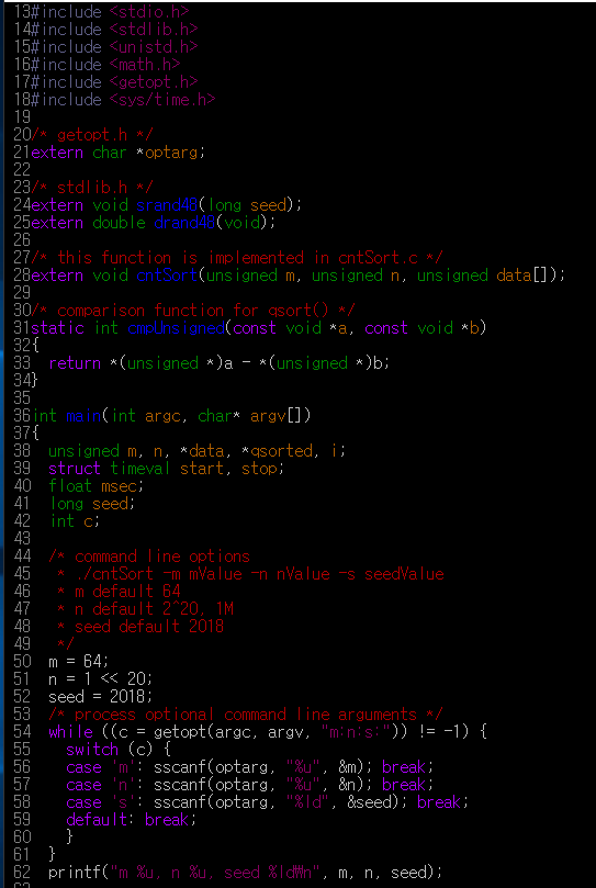 Solved [Code in C] Counting Sort. First 2 image is about | Chegg.com