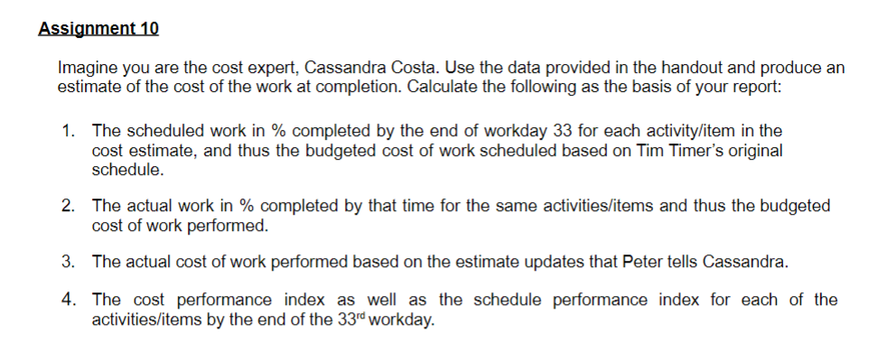 Solved Peter sent Cassandra a fax with the old cost estimate | Chegg.com