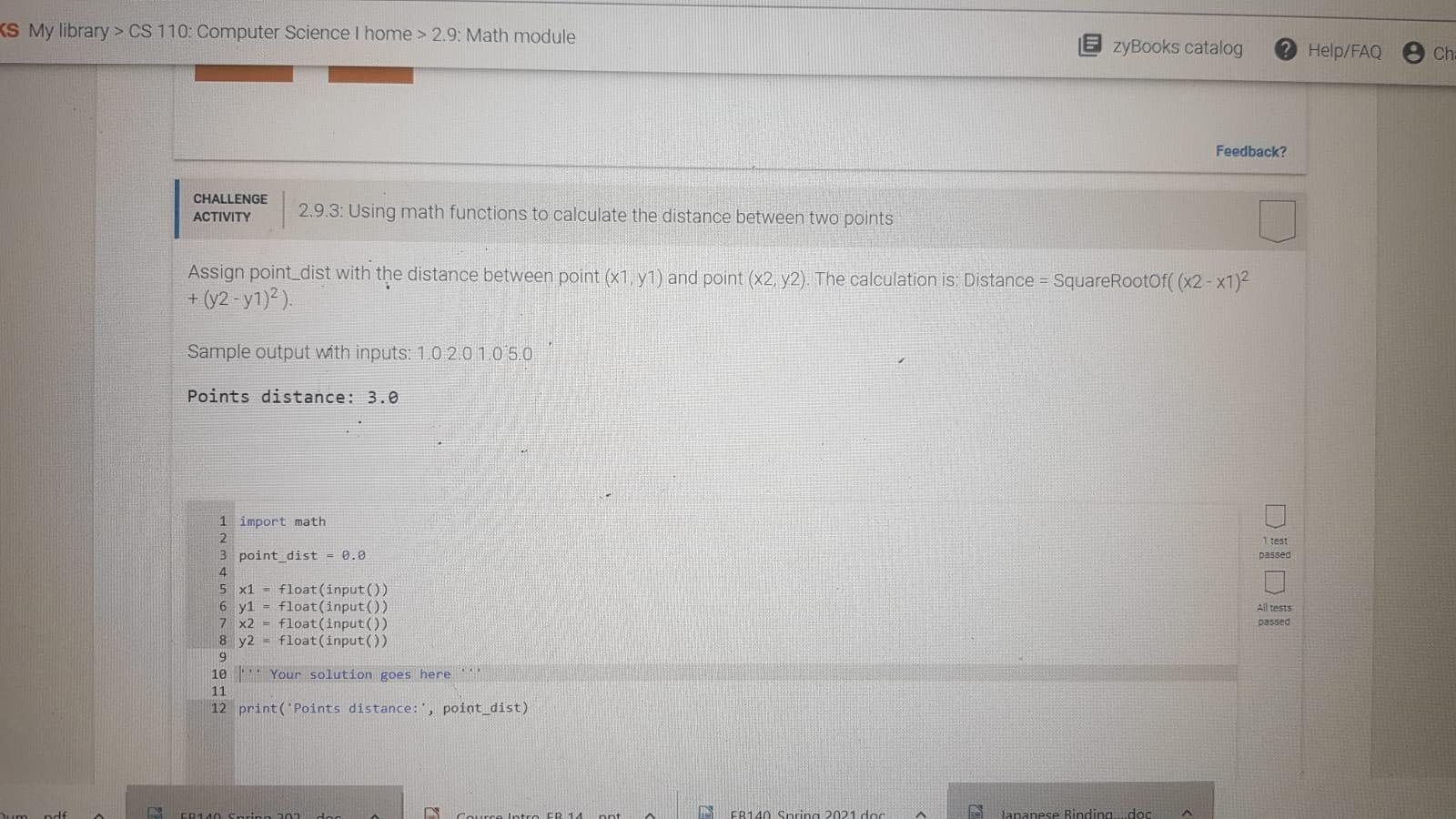 Solved Ks My Library Cs 110 Computer Science L Home 