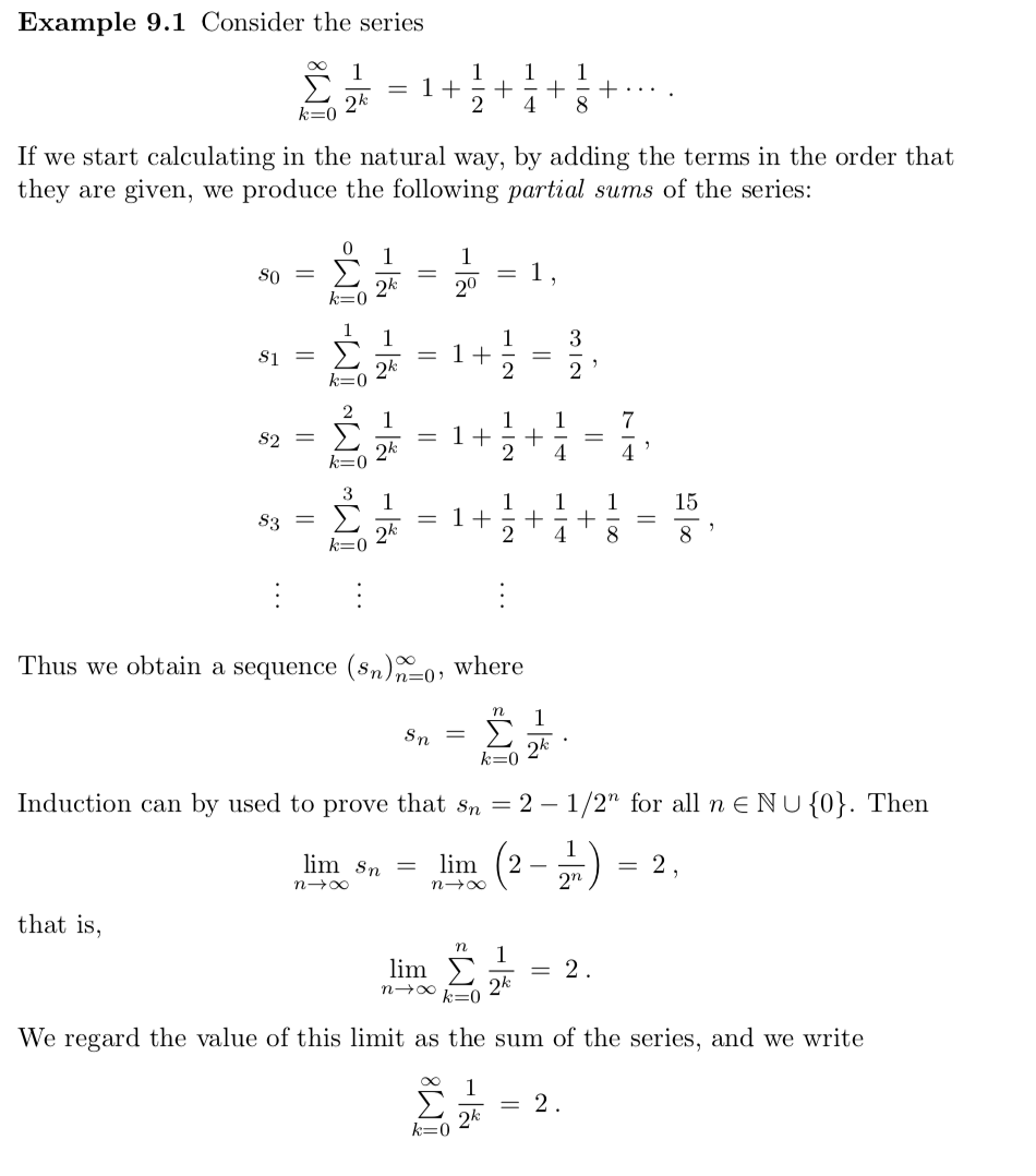 Solved 1. For each series below, either determine its sum in | Chegg.com