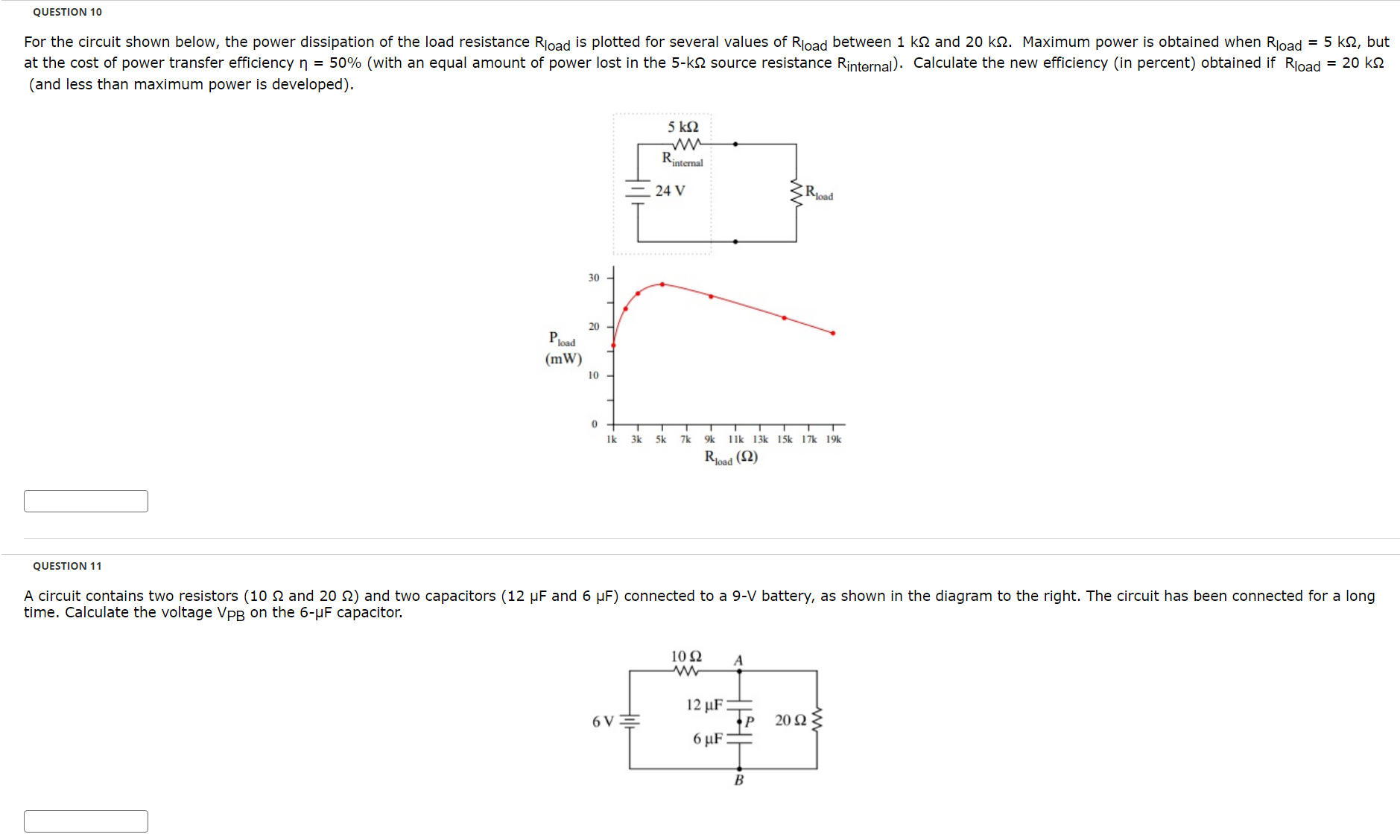 Solved wk16.10-11QUESTION 10 (and less than maximum power is | Chegg.com