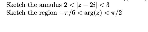 Solved Sketch the annulus 2
