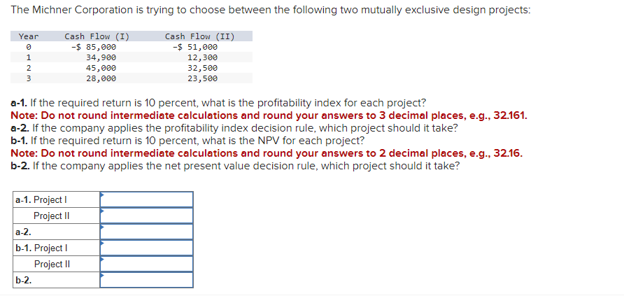 a-1. If the required return is 10 percent, what is | Chegg.com