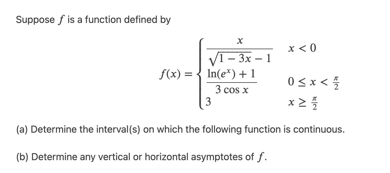 Solved Suppose f is a function defined by | Chegg.com