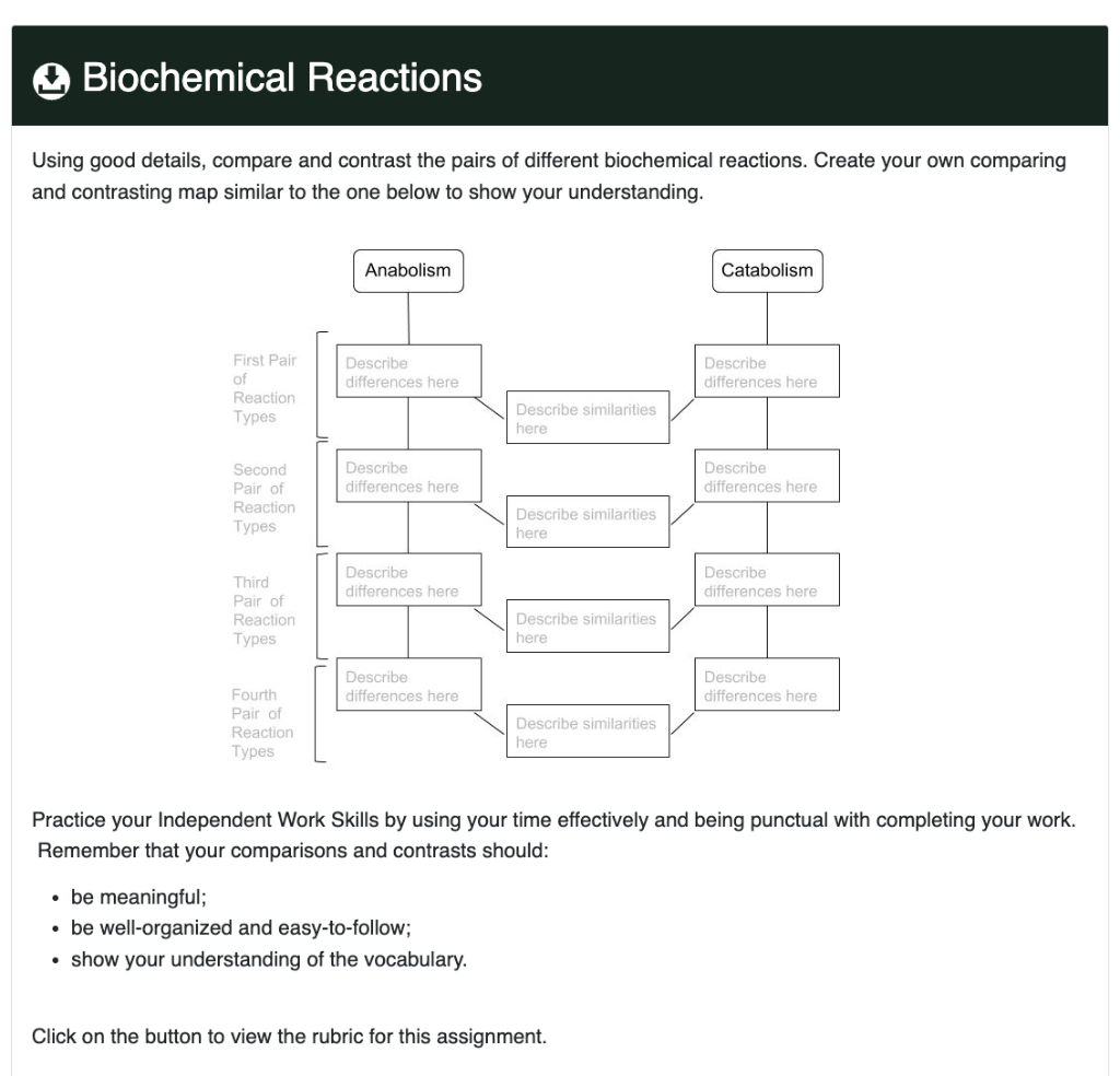 Solved also Make sure to follow all of the rubric and get me | Chegg.com