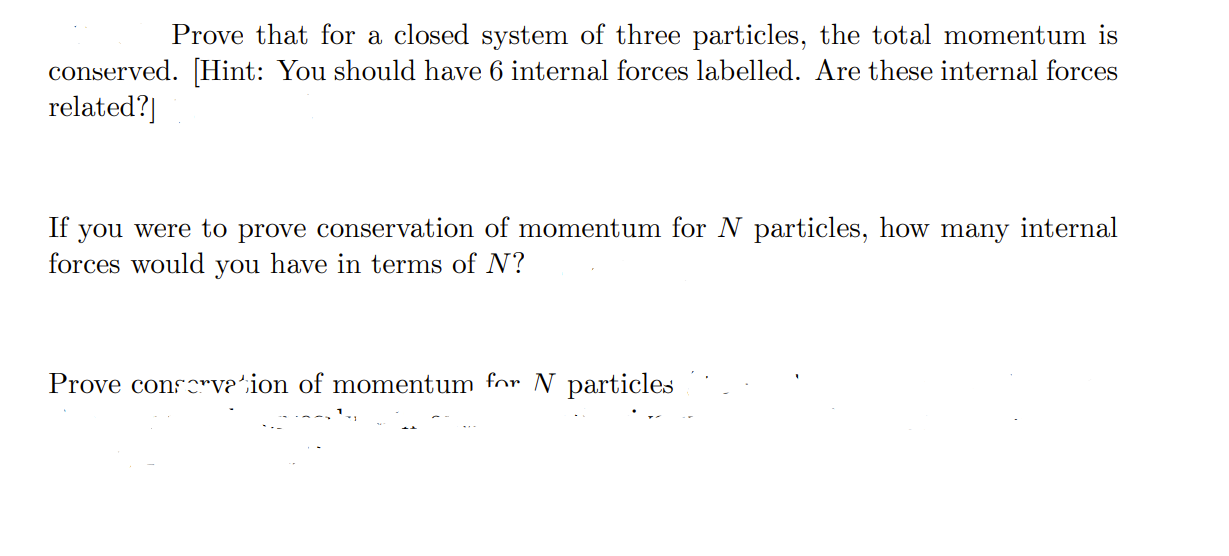 Solved Prove that for a closed system of three particles, | Chegg.com