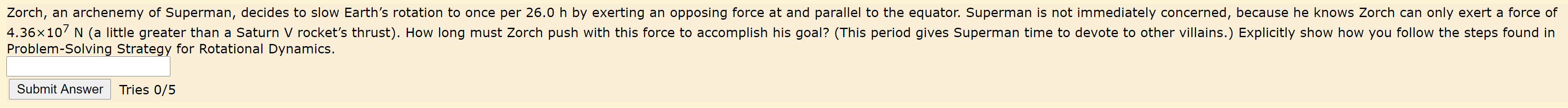 Solved Zorch, an archenemy of Superman, decides to slow | Chegg.com