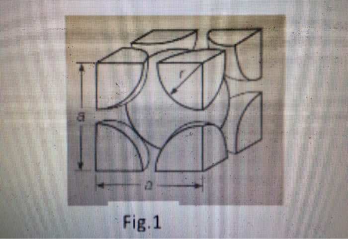 Solved Problem 1 Referring to the BCC lattice structure | Chegg.com