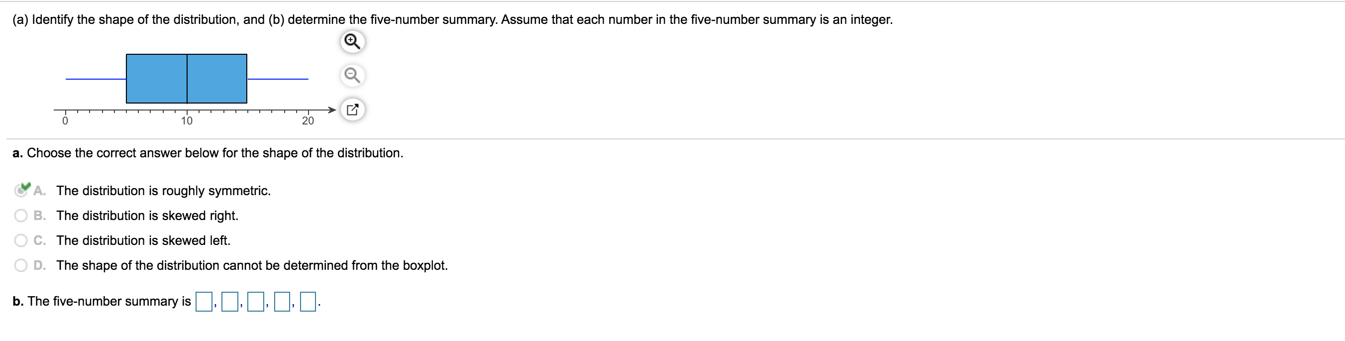 Solved (a) Identify the shape of the distribution, and (b) | Chegg.com