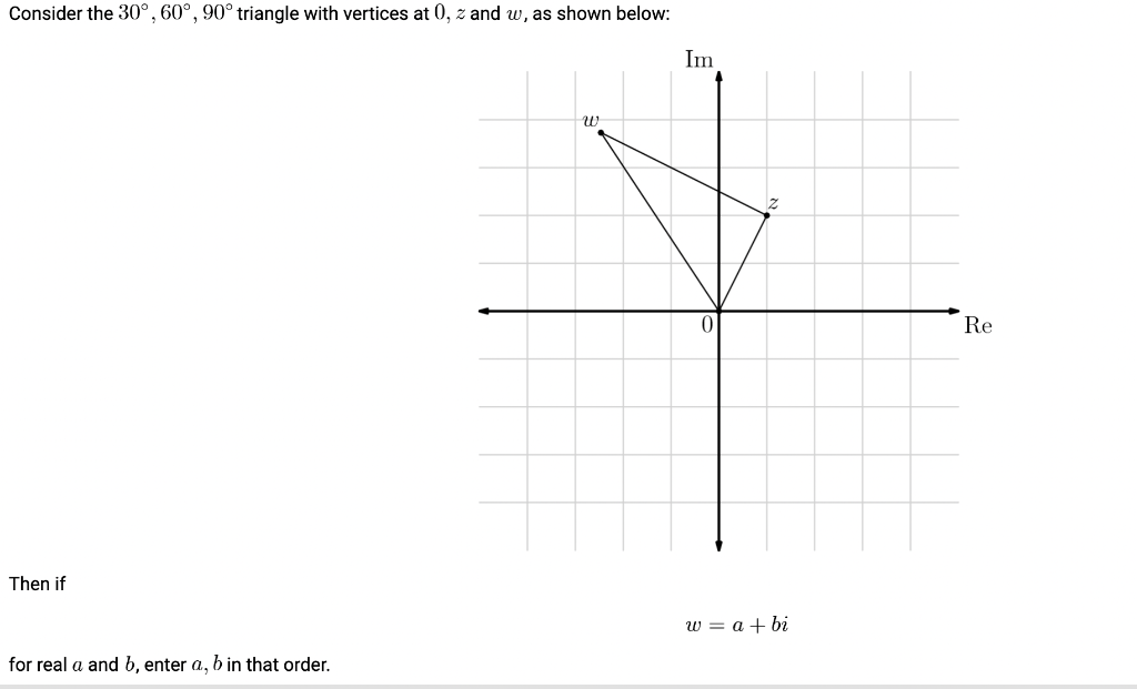 Solved Consider the 30∘,60∘,90∘ triangle with vertices at | Chegg.com