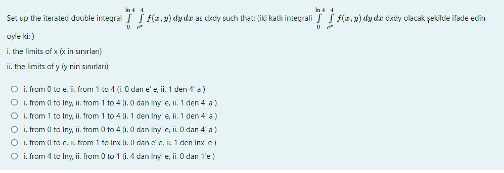 Solved Set up the iterated double integral | Chegg.com