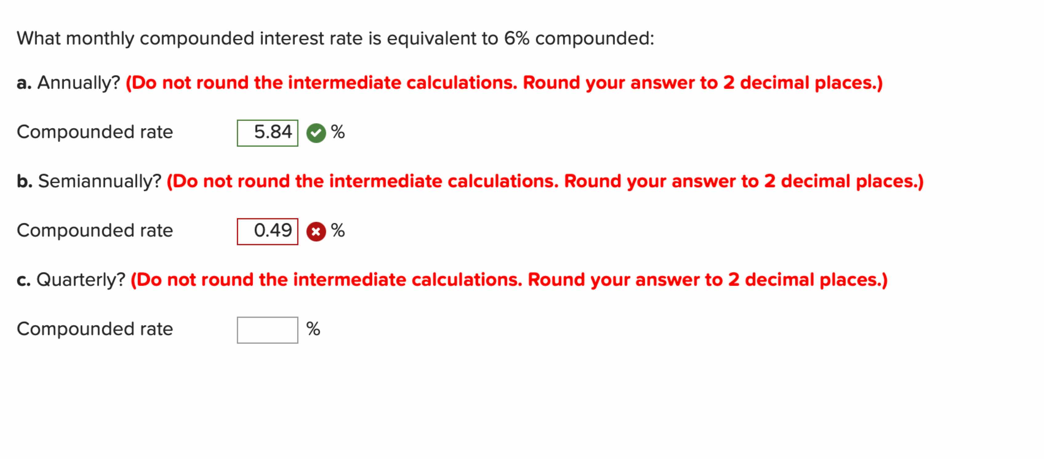Solved What monthly compounded interest rate is equivalent | Chegg.com