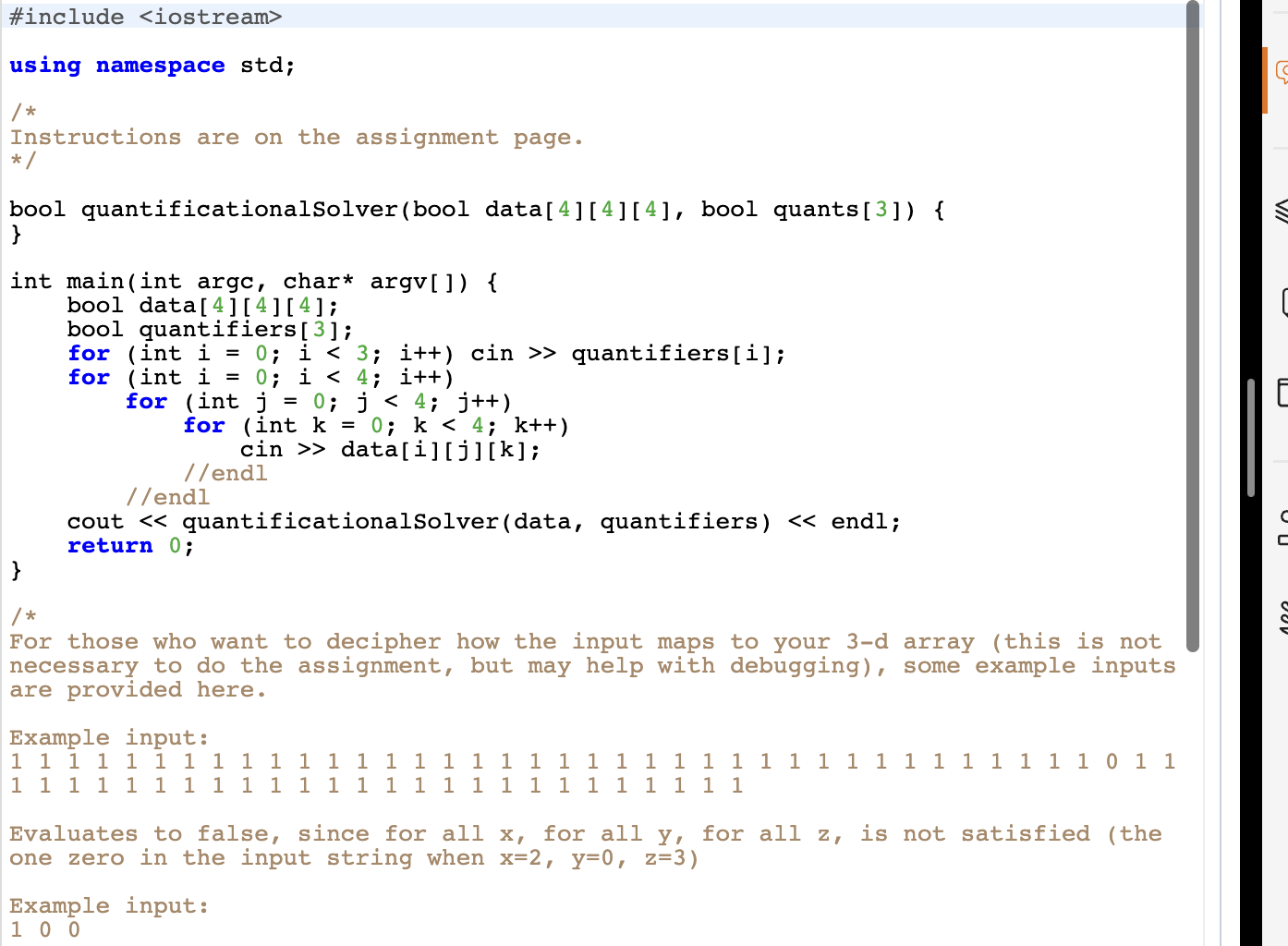 Solved You will be given a quantificational logic formula of | Chegg.com