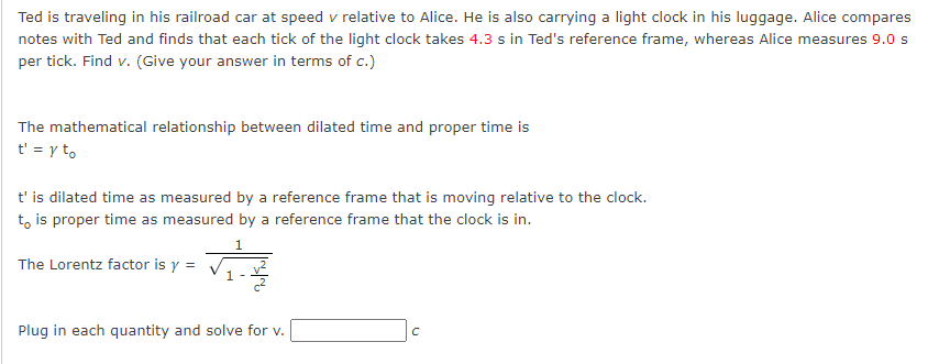 Solved Ted is traveling in his railroad car at speed v | Chegg.com