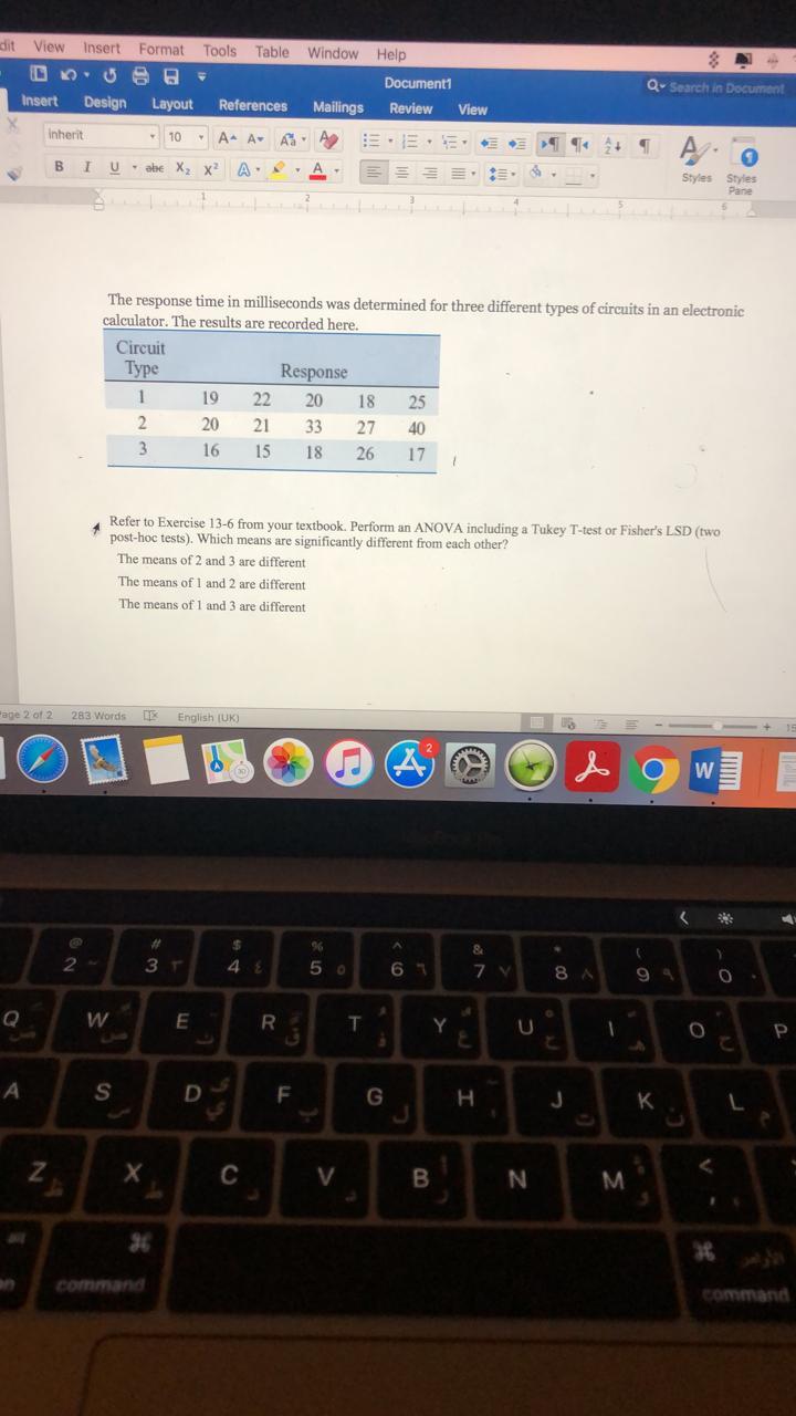 Solved dit View insert Format Tools Table Window Help | Chegg.com
