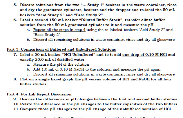Solved Introduction: Buffers are aqueous solutions with the | Chegg.com