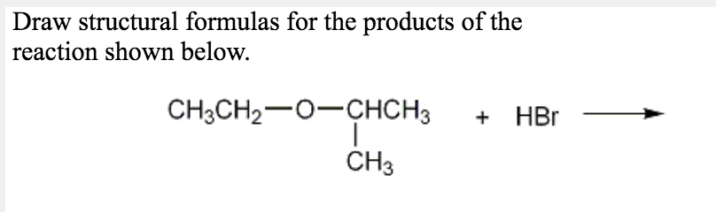 Solved Draw structural formulas for the products of the | Chegg.com