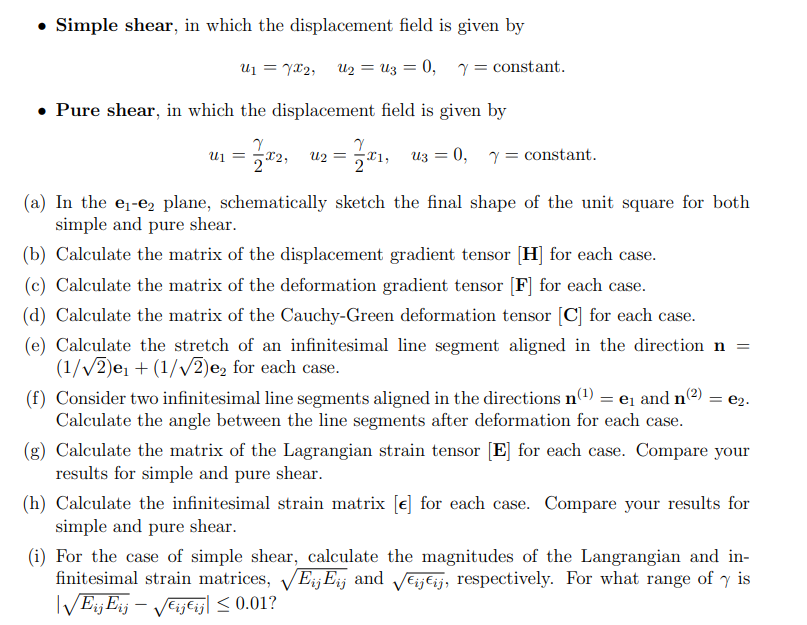 Solved 4. (45 points) Consider a cube of material aligned | Chegg.com