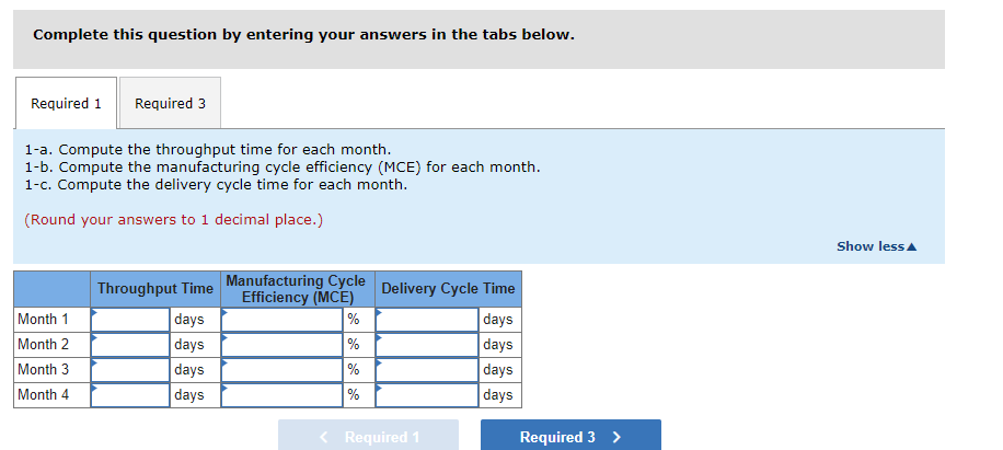 Solved Problem 11-19 (Algo) Comparison of Performance Using | Chegg.com
