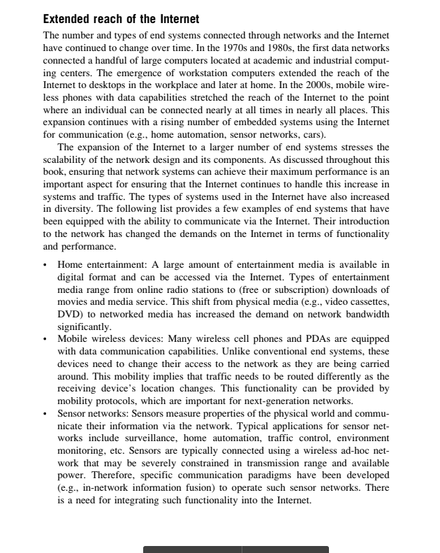 Solved “The lack of support for emerging networking | Chegg.com