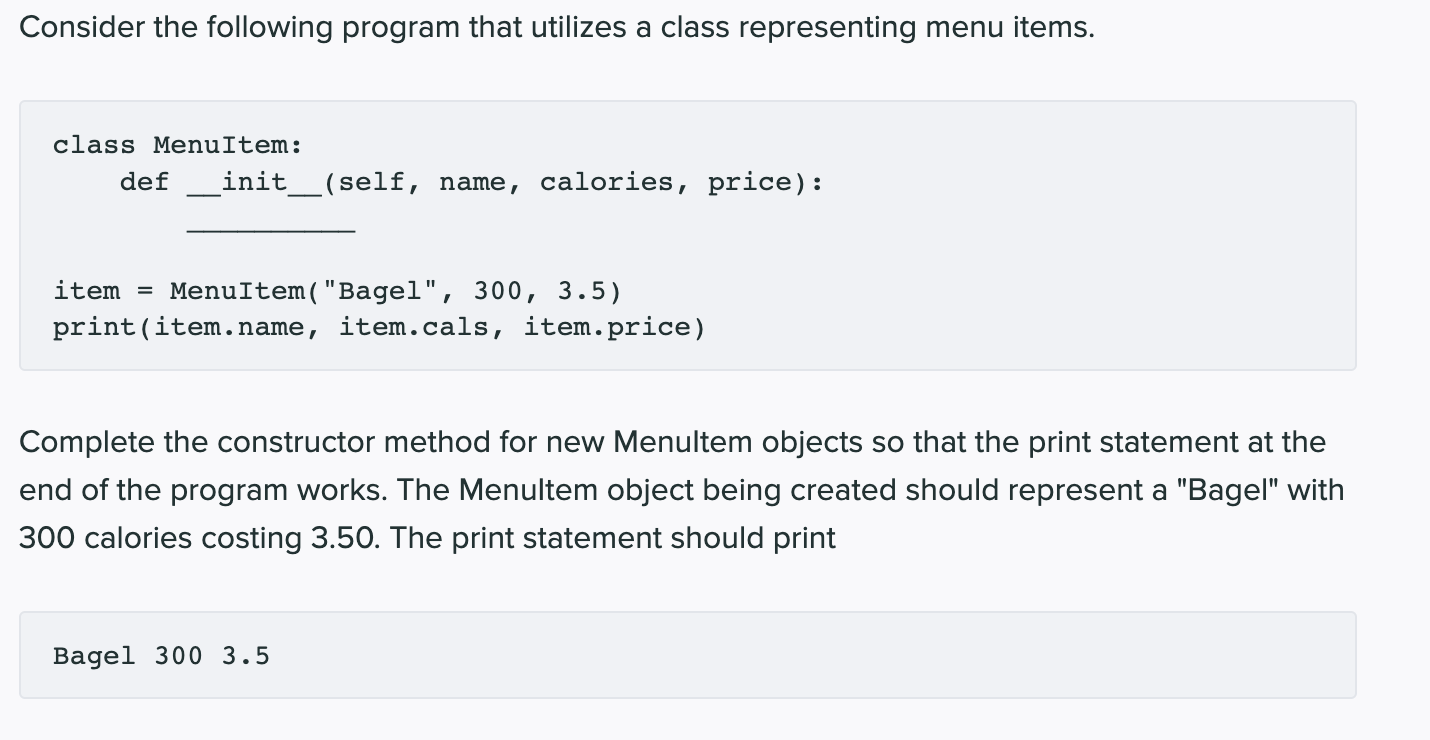 Solved 1what Attributes Of Menuitem That Can Be Deduced 