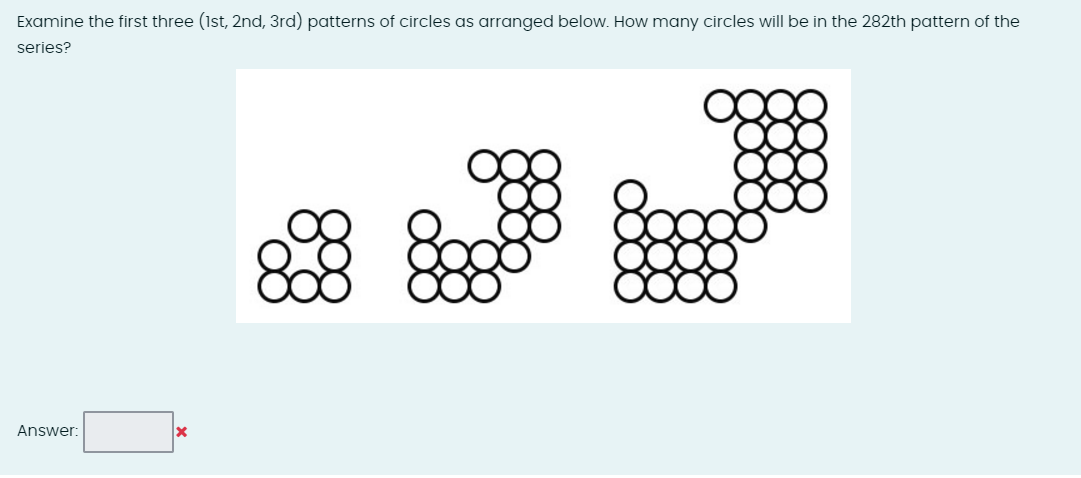 Solved Examine the first three (1st, 2nd, 3rd) ﻿patterns of | Chegg.com