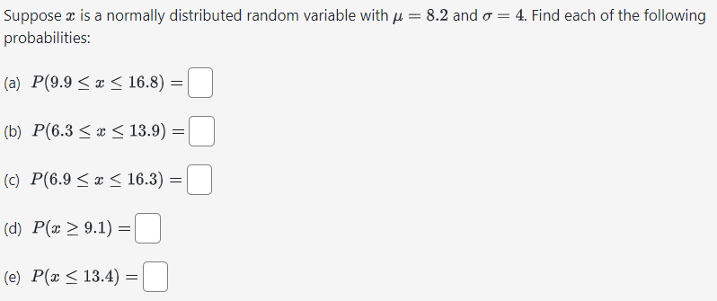 Solved Suppose X Is A Normally Distributed Random Variable 6446