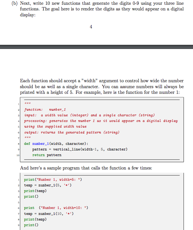 Solved (a) For this step you will be writing three | Chegg.com