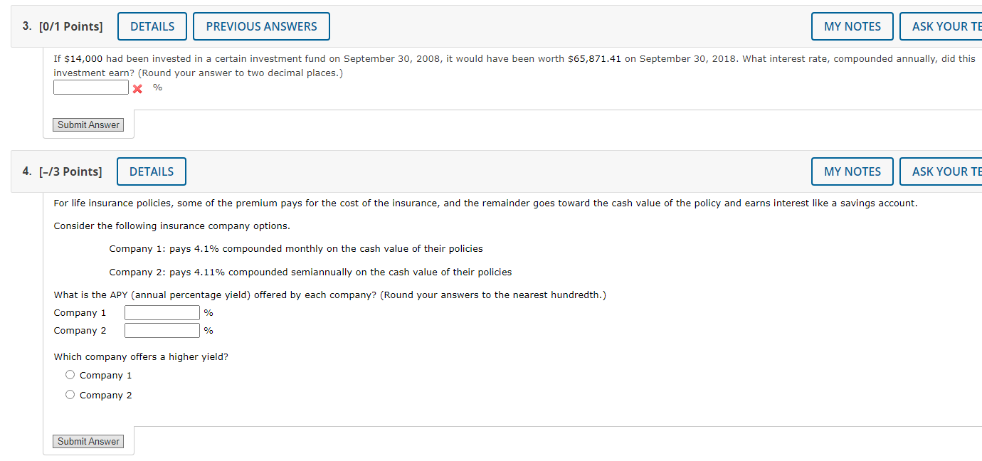 Solved investment earn? (Round your answer to two decimal | Chegg.com
