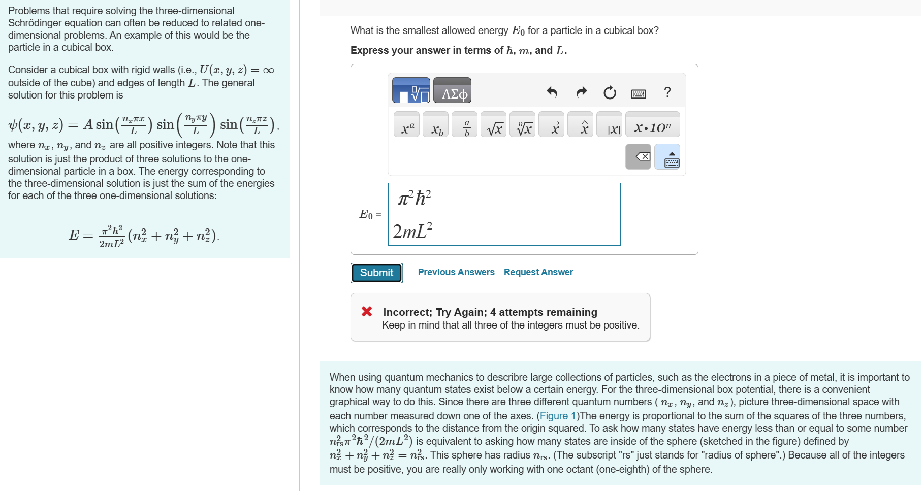 Solved Problems that require solving the three-dimensional | Chegg.com