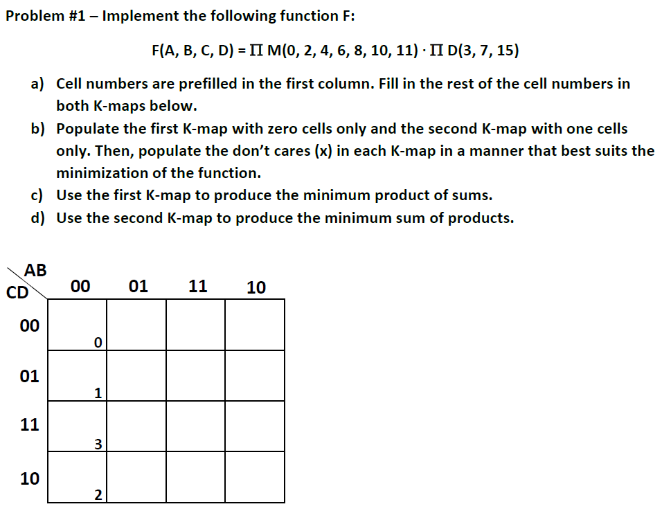 Solved Problem #1 - Implement the following function F: F(A, | Chegg.com