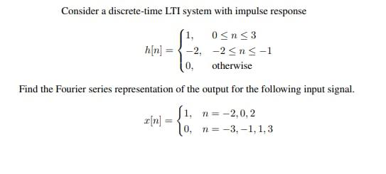 Solved Consider a discrete-time LTI system with impulse | Chegg.com