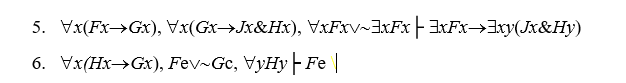 Solved 3. Patoga, Qat-Pa 5. Vx(FxGx), Vx(Gx-»Jx&Hx), | Chegg.com