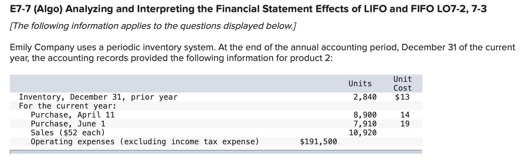 Solved E7-7 (Algo) Analyzing and Interpreting the Financial | Chegg.com